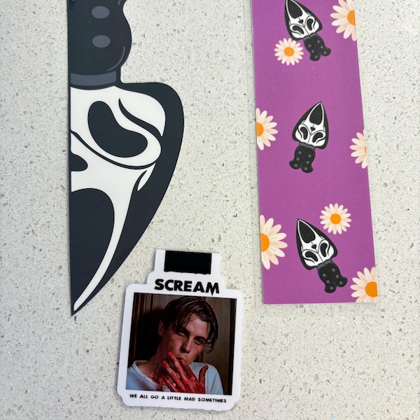 Billy Loomis Magnetic Bookmark Ghostface Scream Movie Bookmarks Horror ...