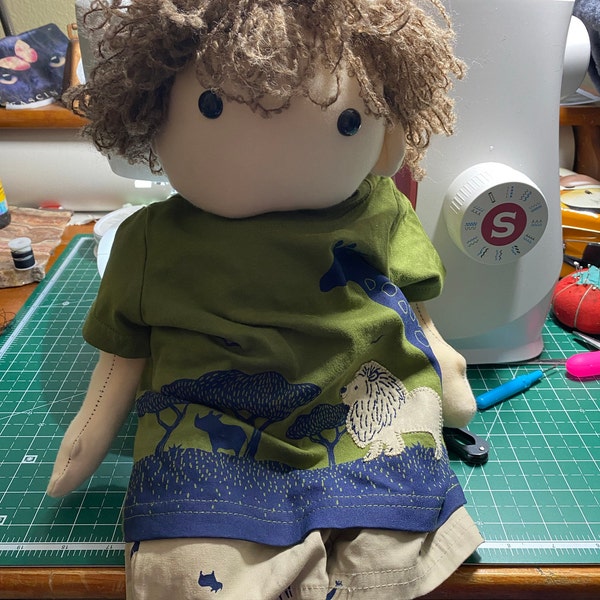 PDF Baby Doll Pattern and Tutorial, 18 Soft Doll Pattern With Diaper ...