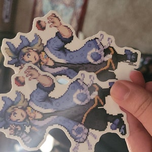 Splatoon 3 Pixel Art Sticker Sheet Premium Matte Vinyl Stickers Inkling ...