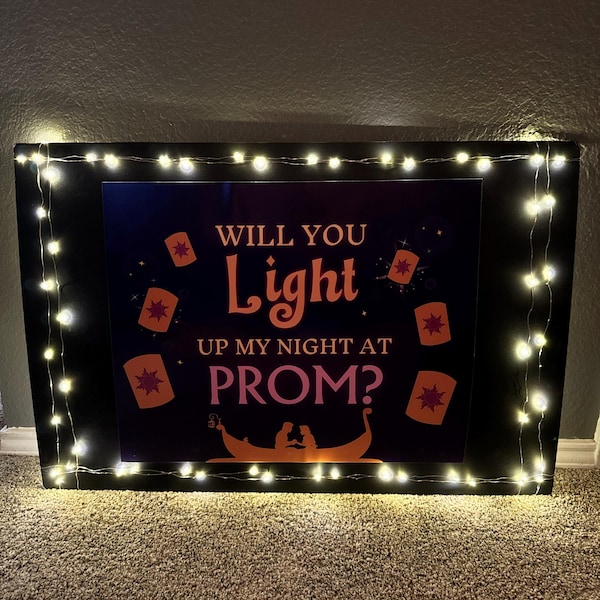 Tangled HOCO Proposal Sign, Homecoming 2025, Homecoming Proposal Poster ...
