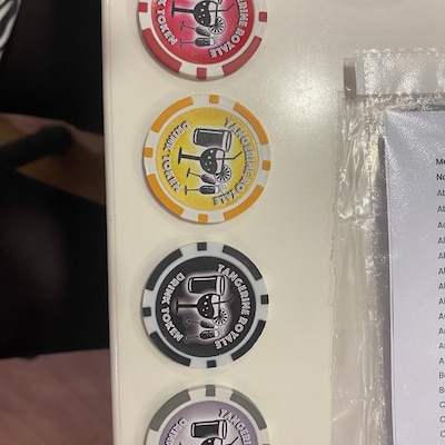 Drink Tokens Vouchers Party Casino Poker Chips Personalised Wedding ...