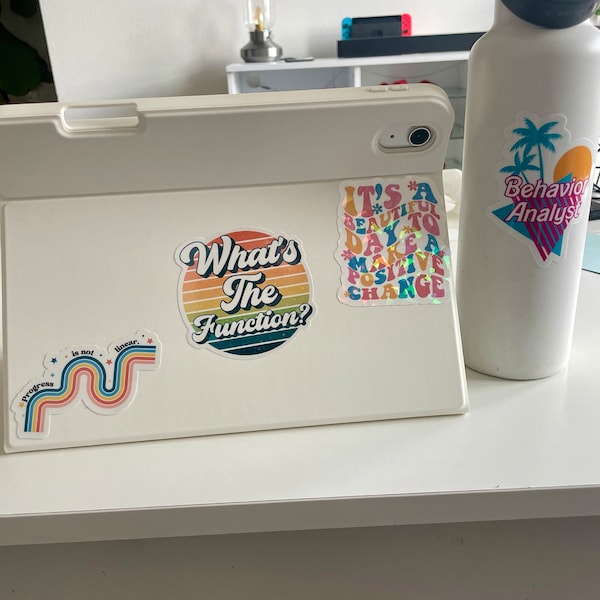 ABA Stickers, Behavior Analysis Sticker Bundle, Holographic Rbt Bcba ...