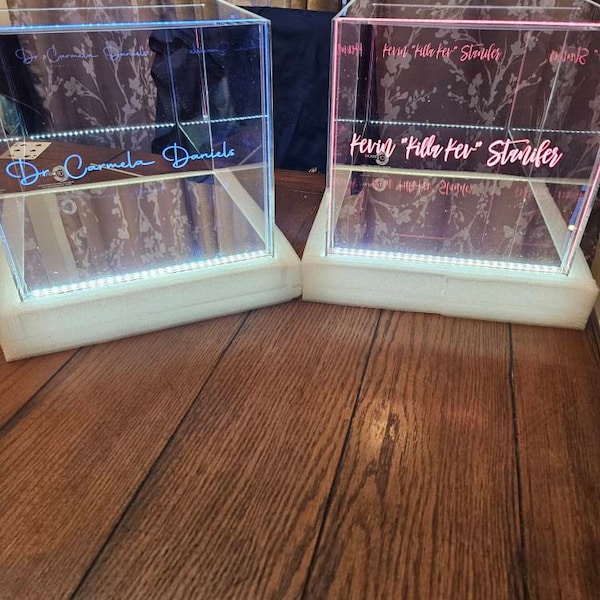 Personalized Engraved Wireless LED Light Handmade 10" Acrylic Bar ...