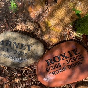 Family Tree Written in Stone Custom Carved River Rock Garden - Etsy