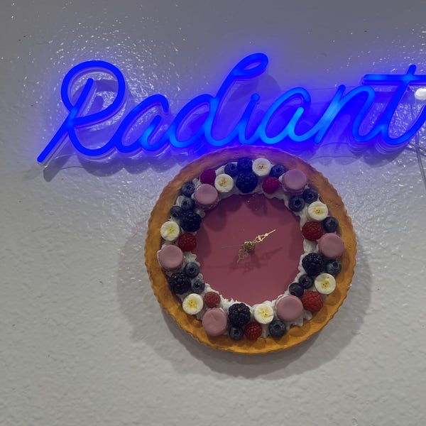 Lime Blueberry Tart Clock - Etsy
