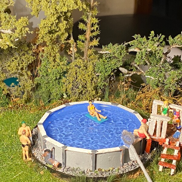 HO Scale Swimming Pool - Unpainted - Etsy