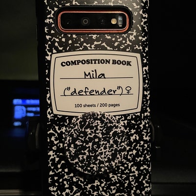 Composition Notebook Custom Name Samsung Galaxy Case S21 Plus S8 Galaxy ...