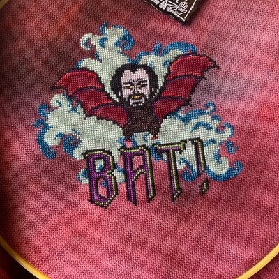 Bat WWDITS Laszlo Cross Stitch PDF Pattern Bats. - Etsy