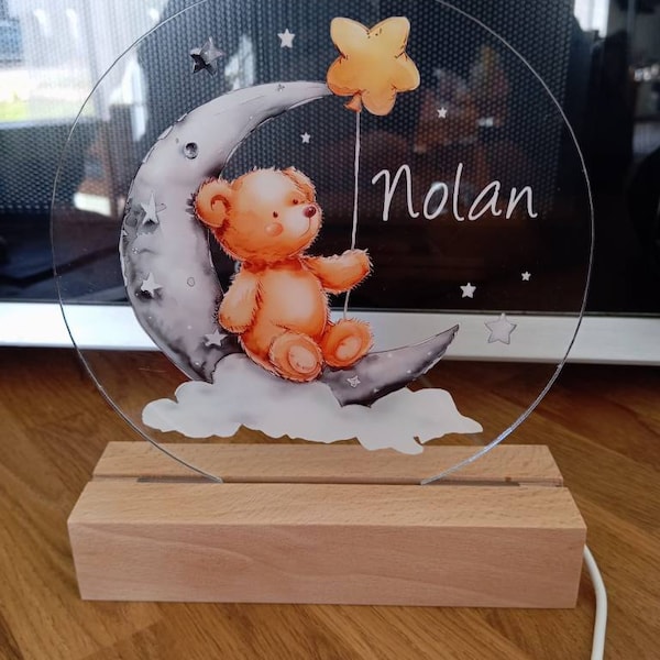 Kid Night Light With Name, Custom Night Light, Baby Night Light ...