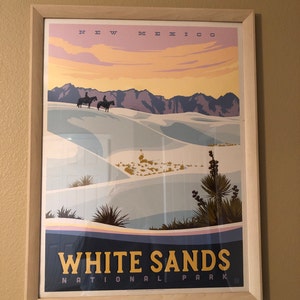 White Sands National Park Travel Poster by Anderson Design Group ...