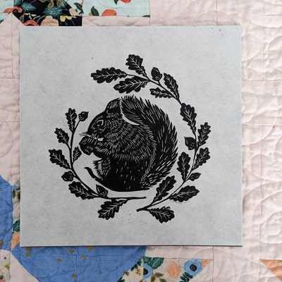 Mistletoad Linocut Print - Etsy