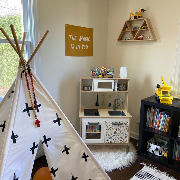 BE BRAVE Banner / Small Silkscreen Affirmation Banner Wall Hanging ...