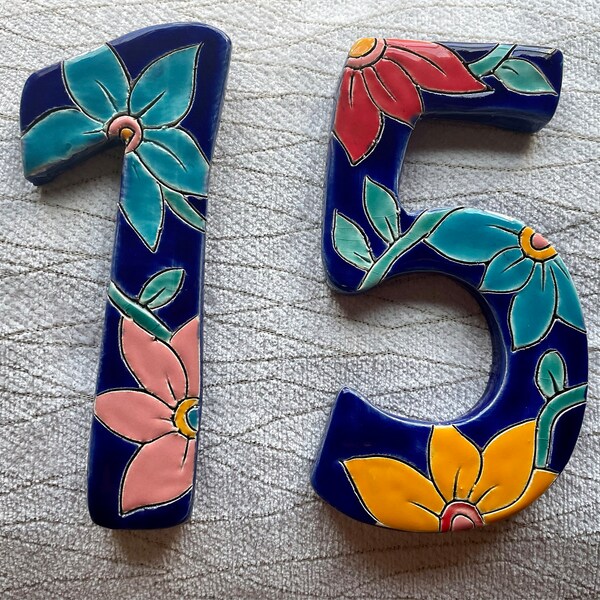 Custom Tile House Numbers, Personalization Address Ceramic Numbers ...