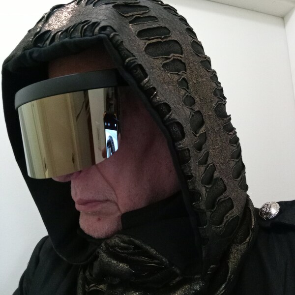 Hood Light Grey Tie Dye Light Fabric Hood Lining Hood Desert Festival ...