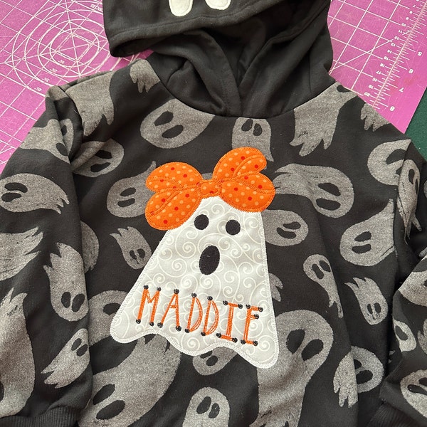 Ghost Applique Design Halloween Applique Design Spooky Embroidery ...