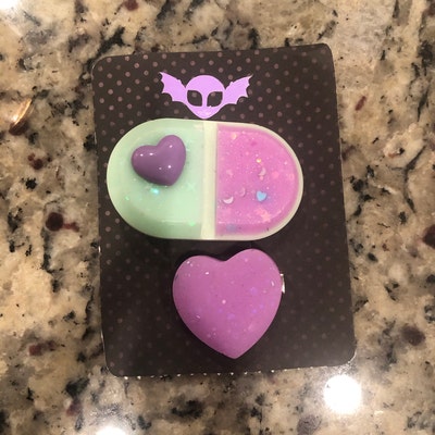 Strawberry Candy Barrettes Pack Pastel Goth Jewelry Yami - Etsy