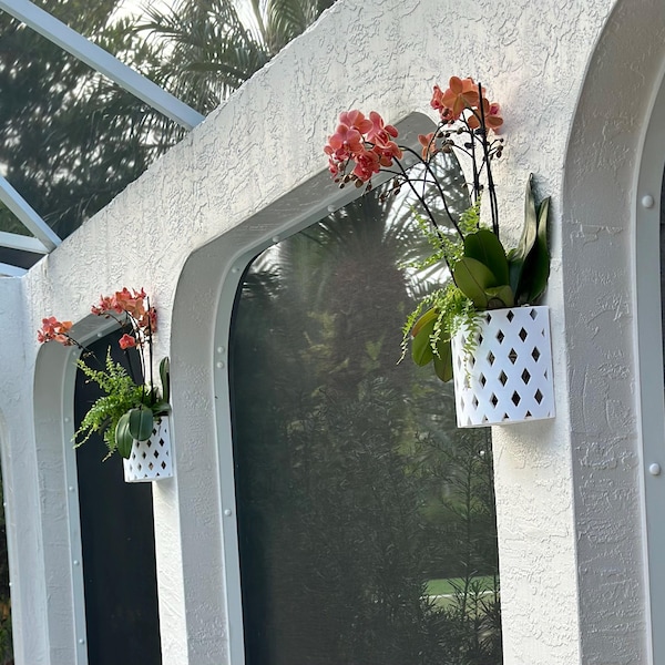 Conduit Plant Pot Unique, 3D Printed Planter, Planter With Drainage ...