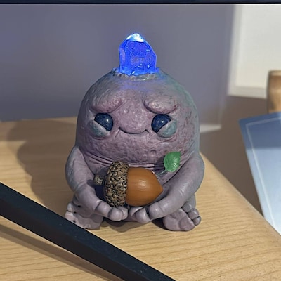Nature Spirit Rock Monster Guardian Glowing Magical Crystal Polymer ...