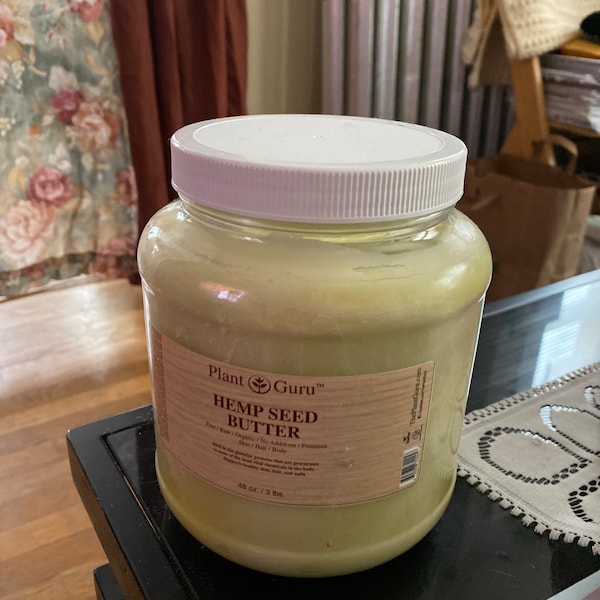Hemp Seed Body Butter 100% Pure Raw Fresh Natural Cold Pressed. Skin ...