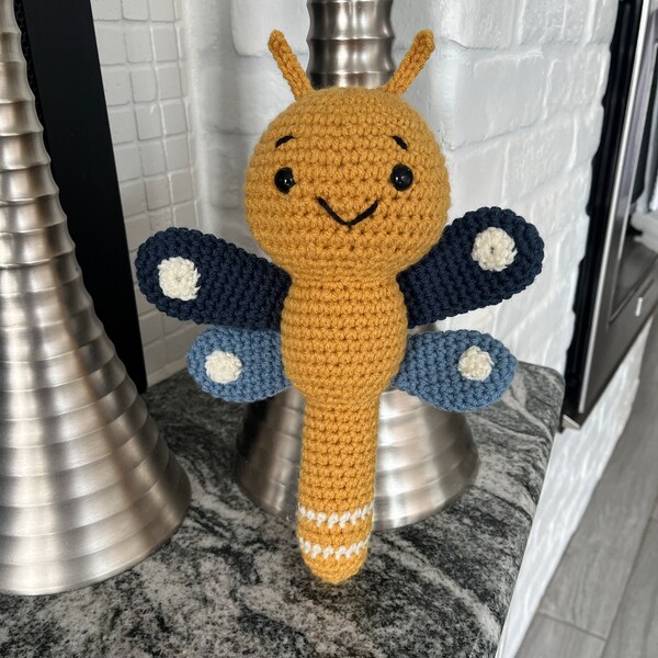 E-book Crochet Pattern Amigurumi Bel the Dragonfly Rattle PDF - Etsy