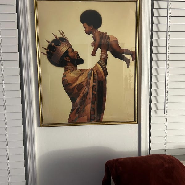 Black Girl Meditation Art Print, African American Zen Woman Wall Decor ...