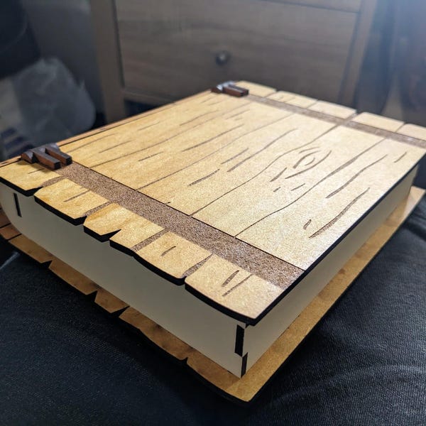 Book Box Laser Cut Svg Files, Wood Gift Book Box, Vector Files for ...