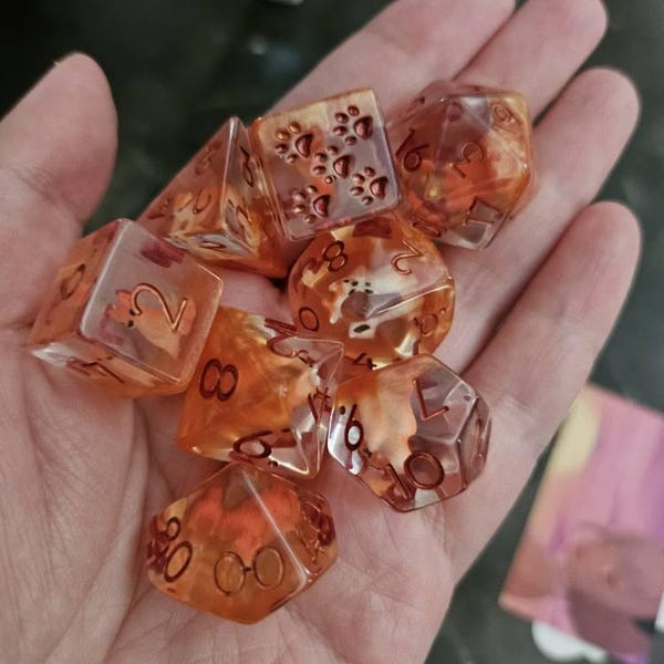 Shadowy Forest Dnd Dice Set, Polyhedral Dice, D&D Dice, Dungeons and ...