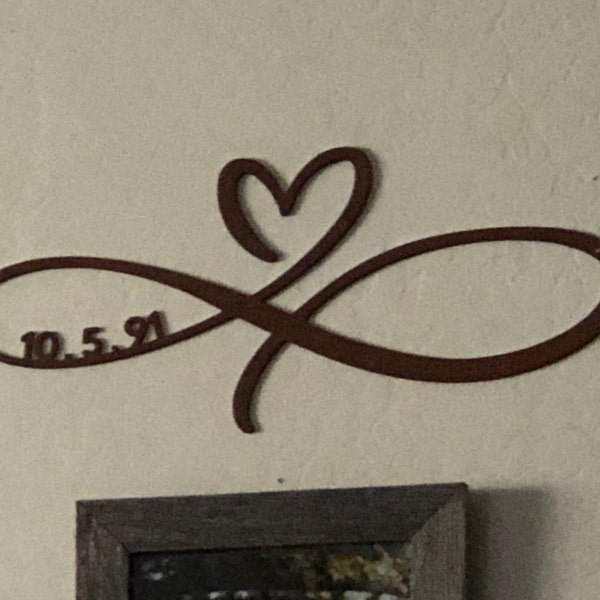 Personalized Metal Infinity Symbol With Names Personalized Infinity ...