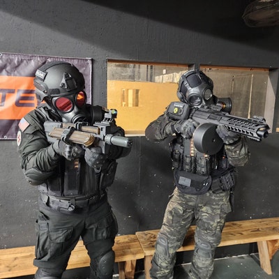 M10M 'bulldog' Gas Mask Full Kit / Chemical Warfare Respirator / NBC ...