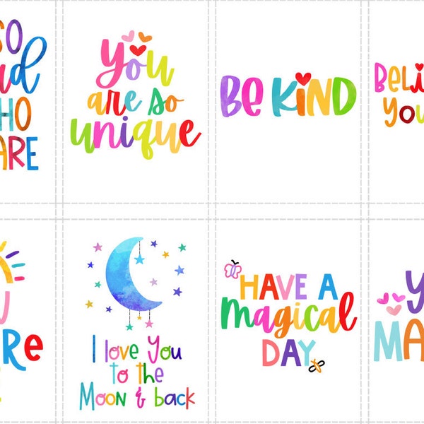 Printable Lunchbox Notes | Positive Notes | Inspiring Notes for Kids ...