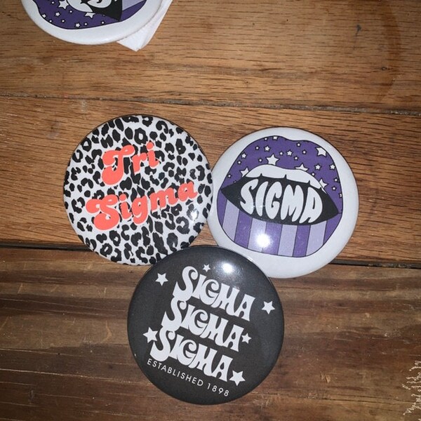 Sorority Buttons (includes One) // Available for All Organizations ...