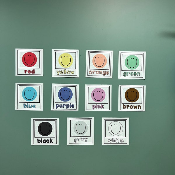 Color Posters for the Classroom | Primary Classroom Decor | Neutral ...