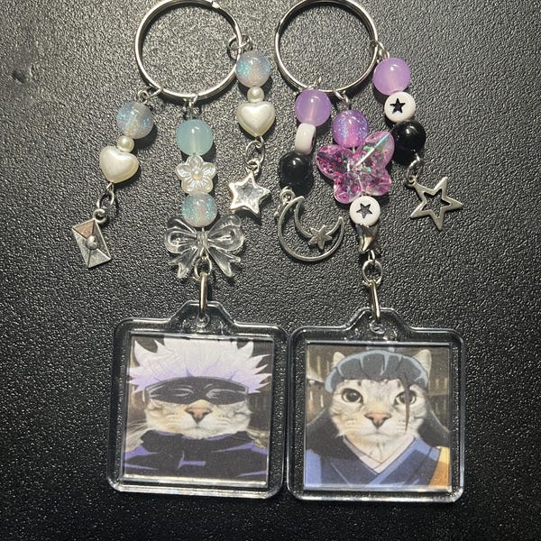 Jujutsu Kaisen Cat Keychains - Etsy Canada