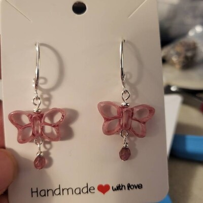 Black Genuine Leather Feather Earrings , Soft Flowy Leather, Long ...