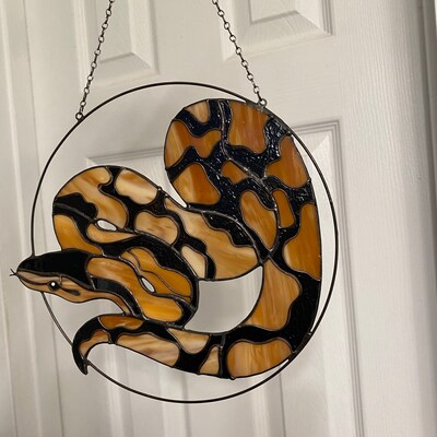 Suncatcher Python. Animal Snake Home House Pendant. Wall Window Hanging ...