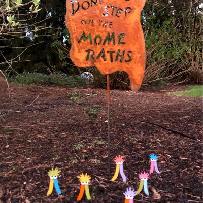 Mome Raths Plant and Garden Stake set of 6 Alice in Wonderland Free ...