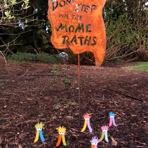 Mome Raths Plant and Garden Stake (set of 6) Alice in Wonderland - Free ...