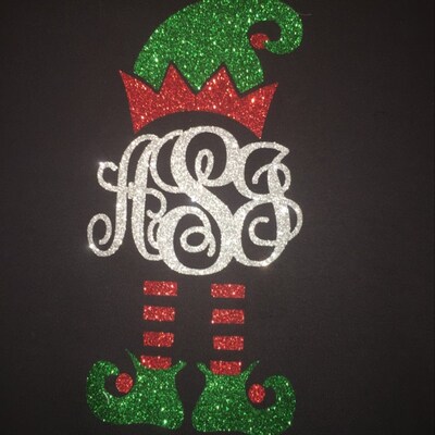 Elf Monogram Svg, Christmas Elf Svg, Elf Svg, Girl Elf Svg, SVG, DXF ...