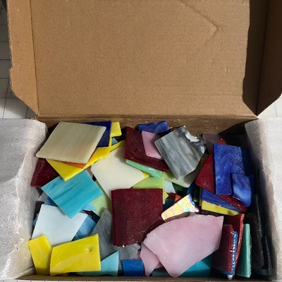 10 Sheets Variety Stained Glass Sheets Pack, 4 X 6 Inch Large Cathedral ...