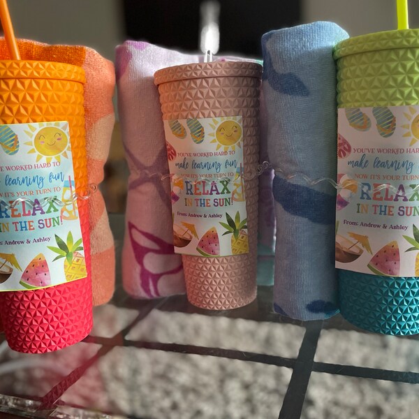 Summer Teacher Appreciation Gift Tag End of School Year Tag Your Turn ...