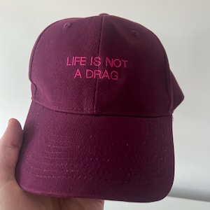 Personalised Slogan Baseball Cap Custom Embroidered Text Unisex Hat ...