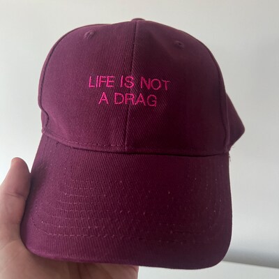 Personalised Slogan Baseball Cap Custom Embroidered Text Unisex Hat ...