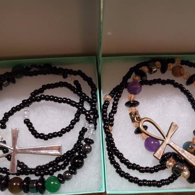 BLACK GIRL MAGIC African Waist Beads W/amethyst, Hematite, Jasper ...