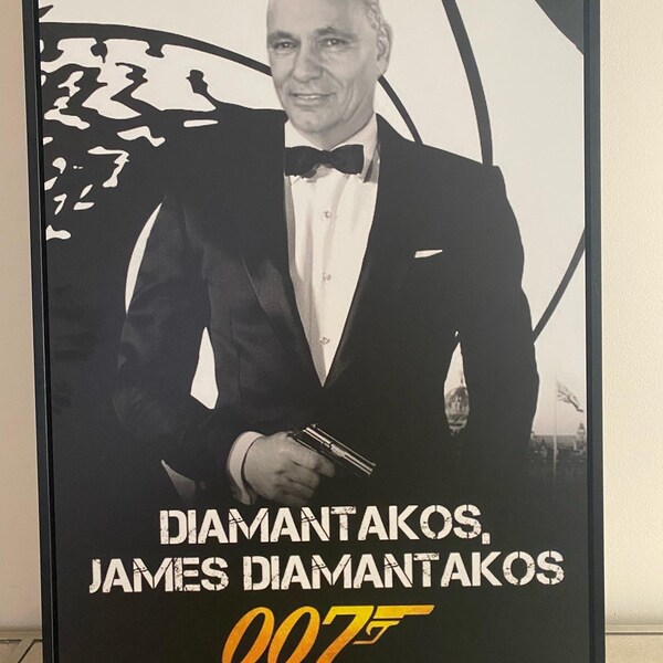 James Bond 007 Party Poster 007 Theme Party Decor Casino Royale Theme ...