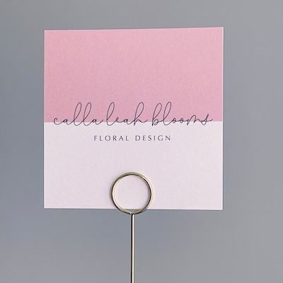 Custom Calling Card Business Card Design Floral Business - Etsy