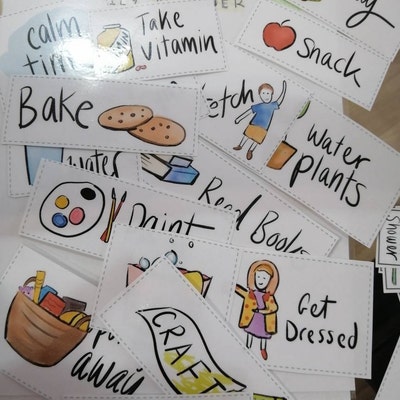 Visual Schedule Toddler Kids Routine Chart Printable Cards - Etsy