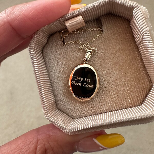 Text Engraving for Lockets (add-on), Personalized Message, Date, Love ...