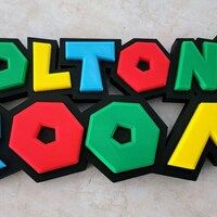 Custom Mario Style Name Plate, Personalised Desk Sign, Boy Gift, Gift ...