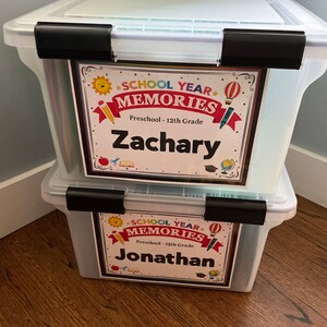 Personalized School Memory Box Printable Kit DIY School | Etsy