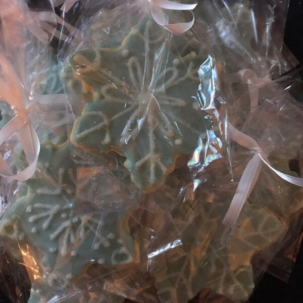 Blue Snowflake Sugar Cookies Holiday 2023 Iced Christmas Cookies ...